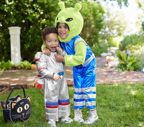 Green Alien Astronaut Light-Up Costume | Pottery Barn Kids