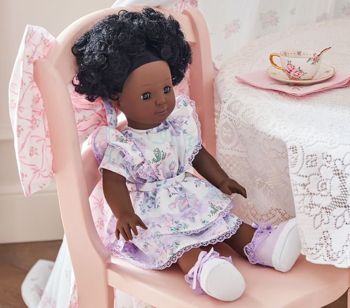 LoveShackFancy Designer Doll Lavender Damask Floral Dress Outfit ...