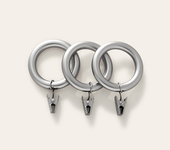 Metal Clip Rings - Set of 10 | Kids Window Hardware | Pottery Barn Kids