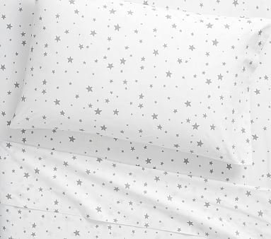 Organic Shining Star Glow-in-the-Dark Kids' Sheet Set | Pottery Barn Kids