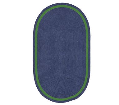Boys Custom Capel Oval Rug | Solid Color Rug | Pottery Barn Kids