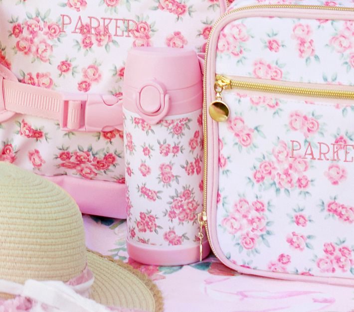 Mackenzie Loveshackfancy Antoinette Floral Water Bottle Pottery Barn Kids