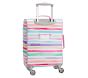 Mackenzie Pink Kayla Rainbow Stripes Spinner Luggage | Pottery Barn Kids
