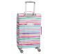 Mackenzie Pink Kayla Rainbow Stripes Spinner Luggage | Pottery Barn Kids