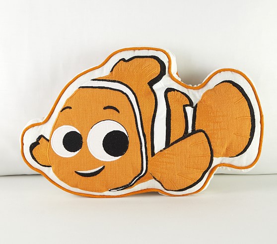 Disney and Pixar Finding Nemo Shaped Pillow | Pottery Barn Kids