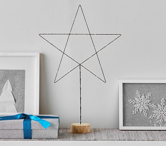 Wire Light Up Stars | Christmas Decorations | Pottery Barn Kids