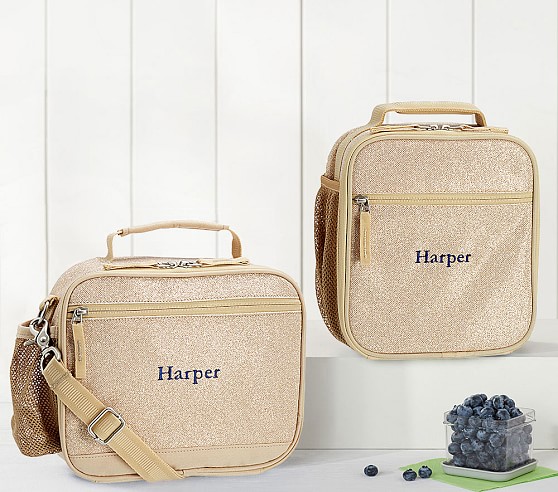 Gold Glitter Kids Lunch Box | Pottery Barn Kids