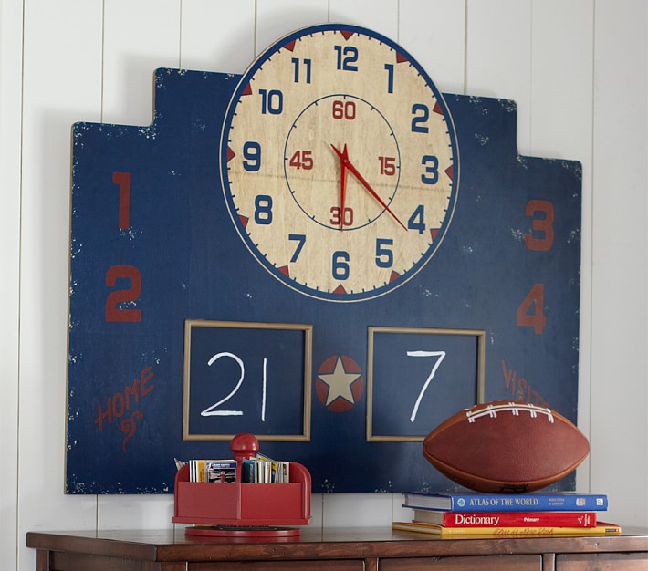 Vintage Scoreboard Clock | Pottery Barn Kids