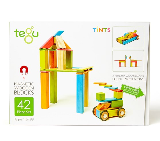 Tegu 42pc Tints Block Set | Pottery Barn Kids