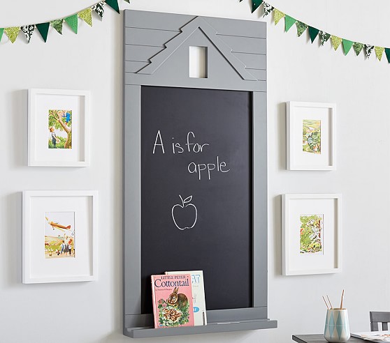 Schoolhouse Gray Kids Chalkboard | Pottery Barn Kids