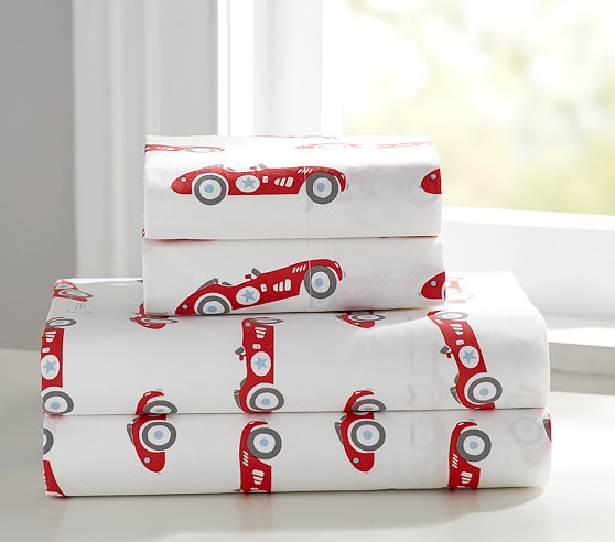 Vintage Cars Kids' Sheet Set | Pottery Barn Kids