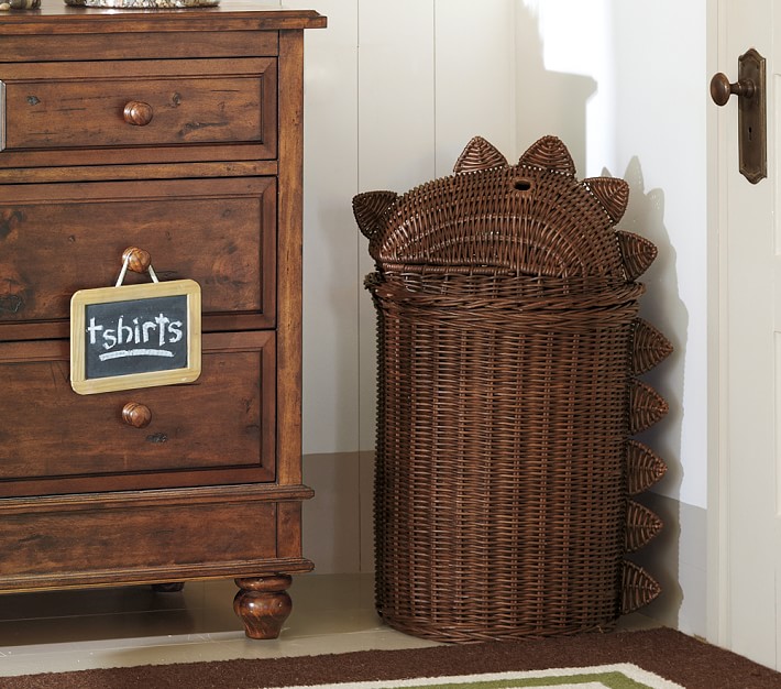 Dino Rattan Hamper | Kids Storage | Pottery Barn Kids
