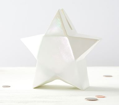 Iridescent Star Coin Bank For Kids | Pottery Barn Kids