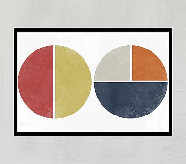 Color Block Circles II Framed Art| Modern Nursery Art | Pottery Barn Kids