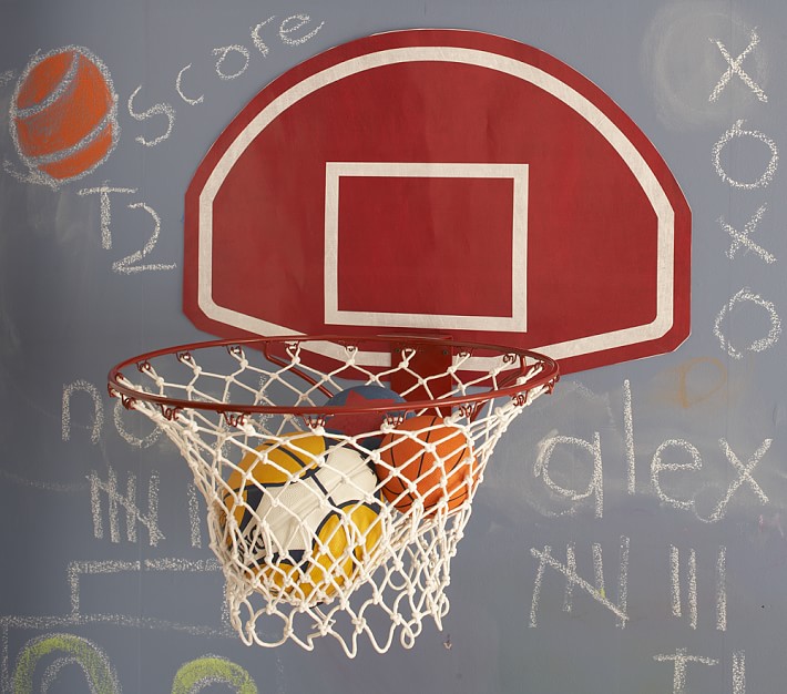 Jumbo Basketball Hoop & Wall Decal | Pottery Barn Kids