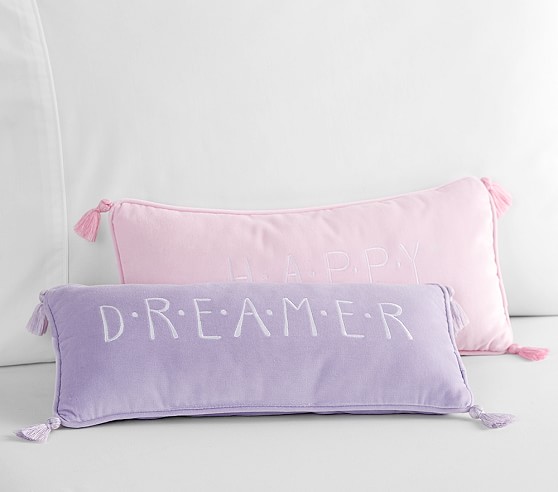 Happy & Dreamer Decorative Kids' Pillows | Pottery Barn Kids