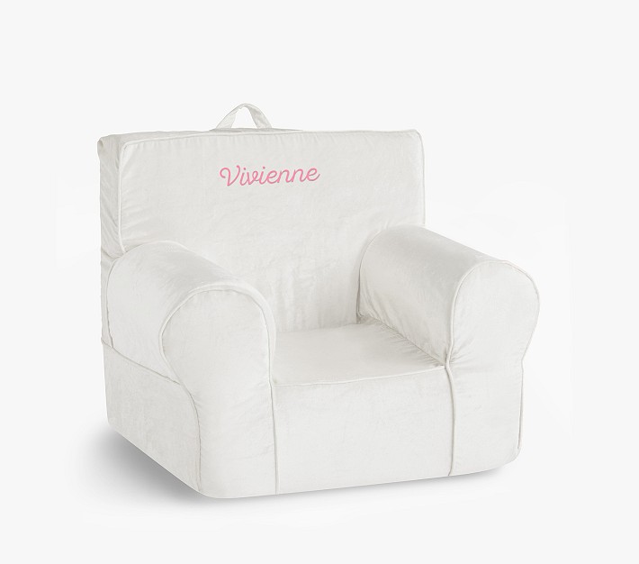 Anywhere Chair®, Ivory Velvet | Pottery Barn Kids