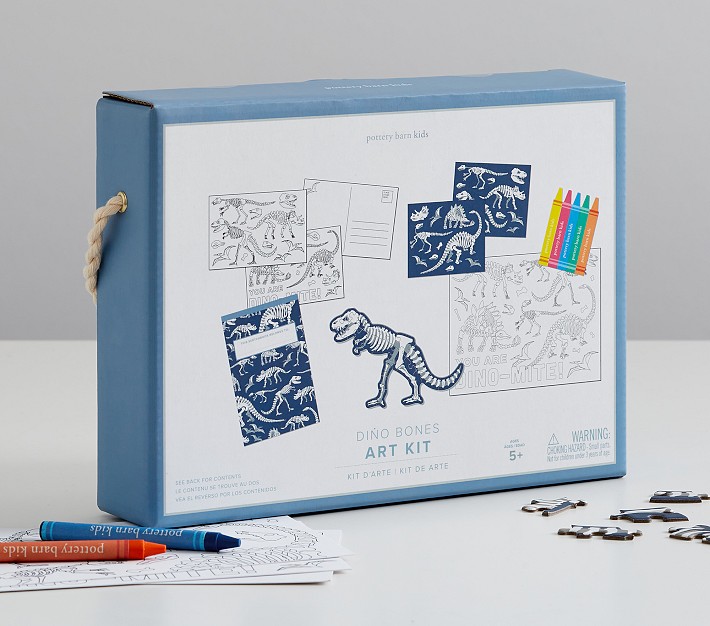 Navy Dino Bones Art Kit | Pottery Barn Kids