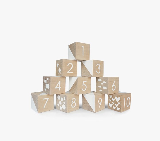 Modern Blocks Number Counting Block Set | Pottery Barn Kids