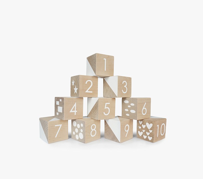 Modern Blocks Number Counting Block Set | Pottery Barn Kids