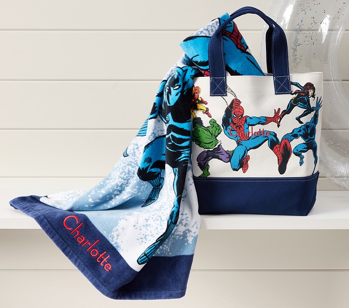 Marvel Avengers Beach Tote and Towel Set | Pottery Barn Kids
