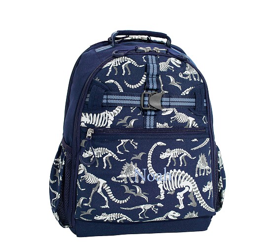 Mackenzie Navy Dino Bones Glow-in-the-Dark Adaptive Backpacks | Pottery ...