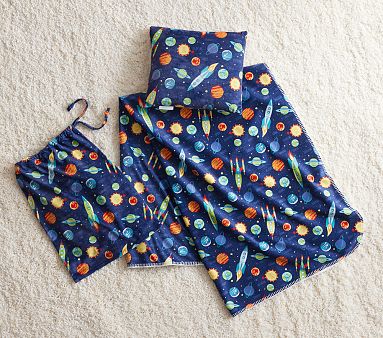 Navy Solar System Nap Set - Blanket & Pillow | Pottery Barn Kids