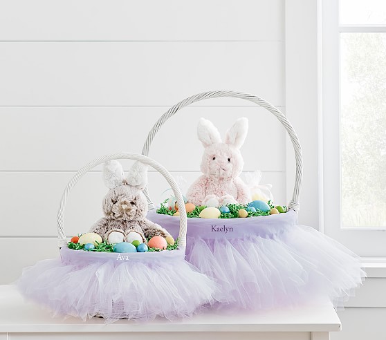 Tulle Tutu Easter Basket Liners | Pottery Barn Kids