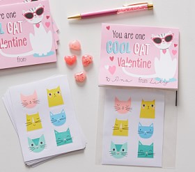 Classroom Valentine's Card, You Are One Cool Cat | Pottery Barn Kids