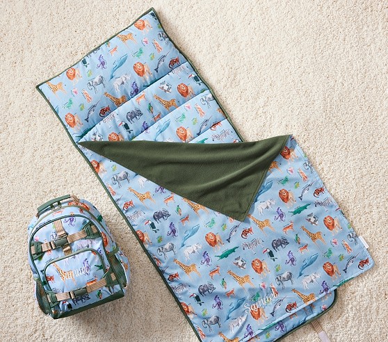 Mackenzie Brendan Safari Animals Backpack & Nap Mat Bundle, Set of 2 ...
