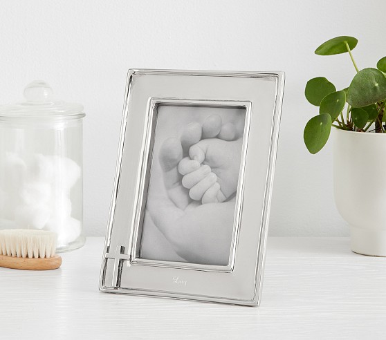 Baptism Cross Silver Frame | Pottery Barn Kids