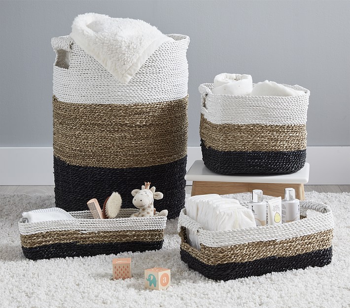 west elm x pbk Tricolor Nursery Storage | Pottery Barn Kids