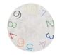Machine Washable Numbers Round Rug | Pottery Barn Kids