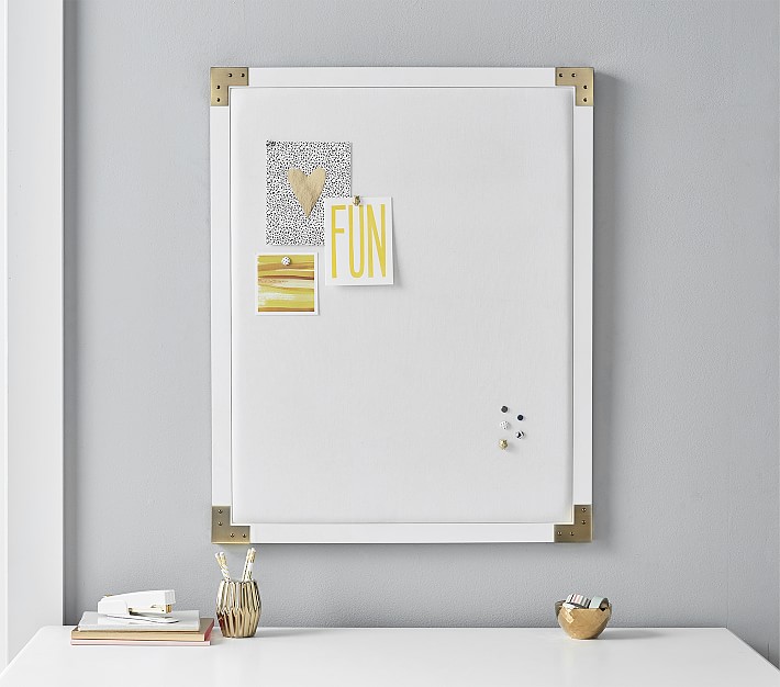 Small White Campaign Pinboard | Pottery Barn Kids