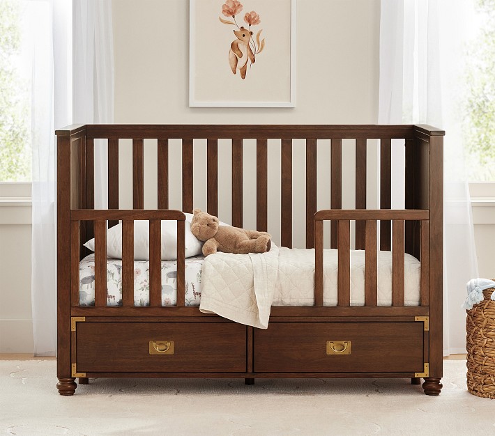 Campaign Convertible Storage Toddler Bed Conversion Kit Only | Pottery ...