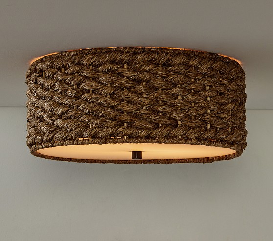 Rope Weave Semi-Flush Mount | Pottery Barn Kids