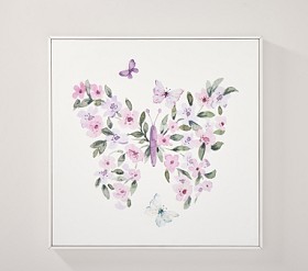 Floral Butterfly Wall Art | Pottery Barn Kids