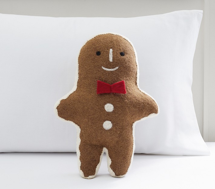 Georgie Gingerbread Pillow | Pottery Barn Kids