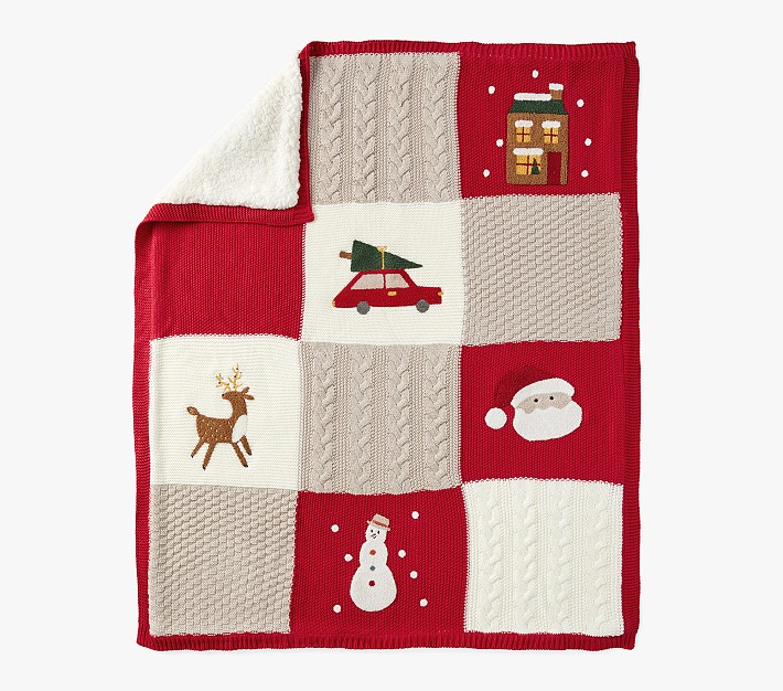 Holiday Heirloom Patchwork Throw | Pottery Barn Kids