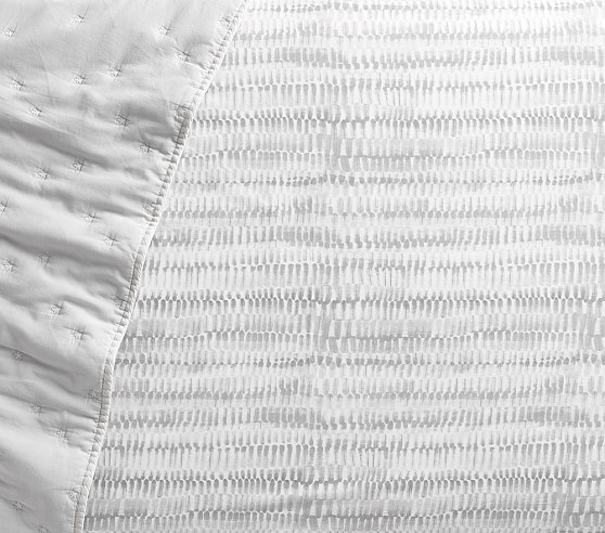 Unisex Brushstroke Crib Sheets | Pottery Barn Kids
