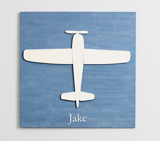 Airplane Wall Plaque | Pottery Barn Kids