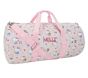 Mackenzie Glow-in-the-Dark Hello Kitty® Hearts Large Duffle | Pottery Barn Kids
