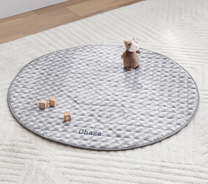 Gingham Muslin Travel Play Mat | Pottery Barn Kids
