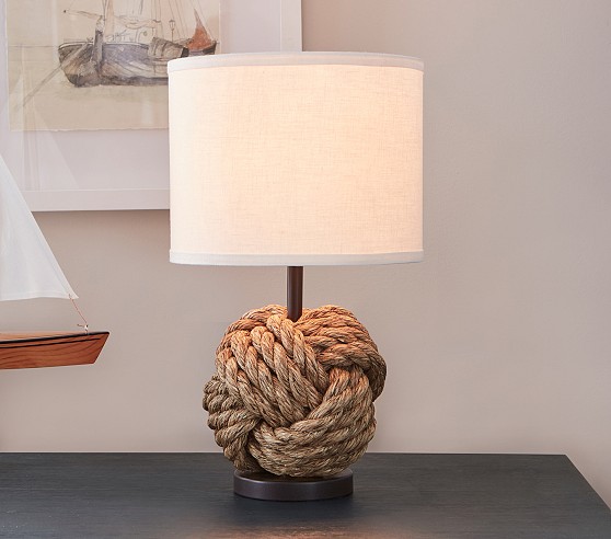 Rope Knot Table Lamp (16") | Pottery Barn Kids