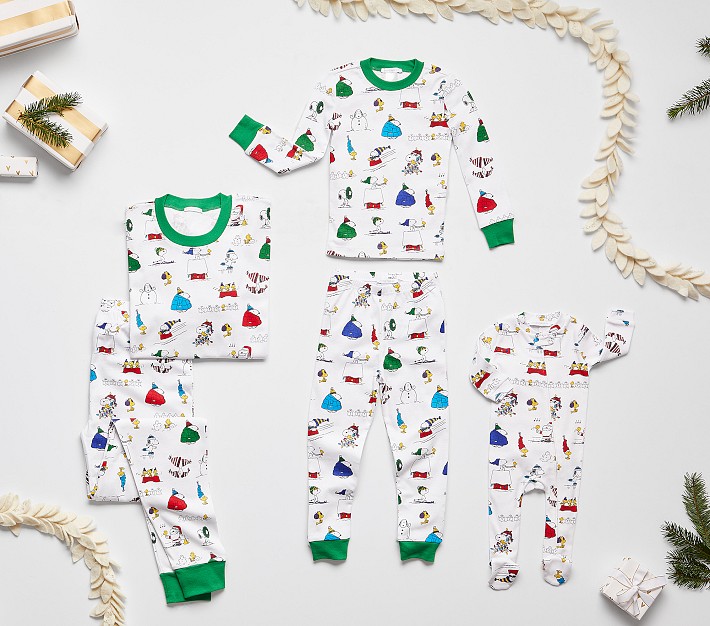 Peanuts® Snoopy® Holiday Organic Cotton Family Pajama Collection | Pottery Barn Kids