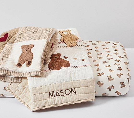 Teddy Bear Baby Bedding Set | Pottery Barn Kids