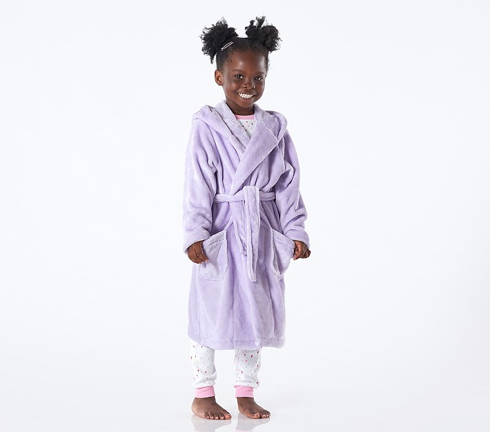 Solid Plush Kids Robe | Pottery Barn Kids