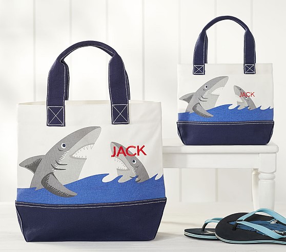 Boho Shark Icon Kids Totes | Pottery Barn Kids