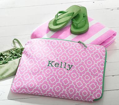 Pink Geo Wet & Dry Bag | Pottery Barn Kids