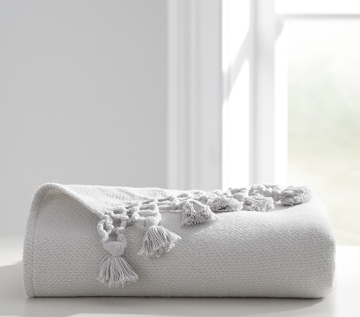 Macrame Tassel Kids Blanket | Pottery Barn Kids